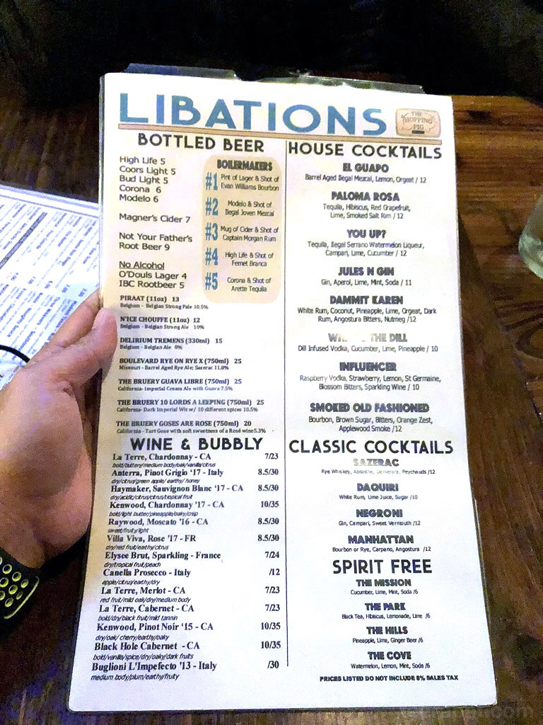 The Hopping Pig คราฟท์เบียร์บาร์ 32 แทปใจกลางเมือง San Diego – teerapat.com