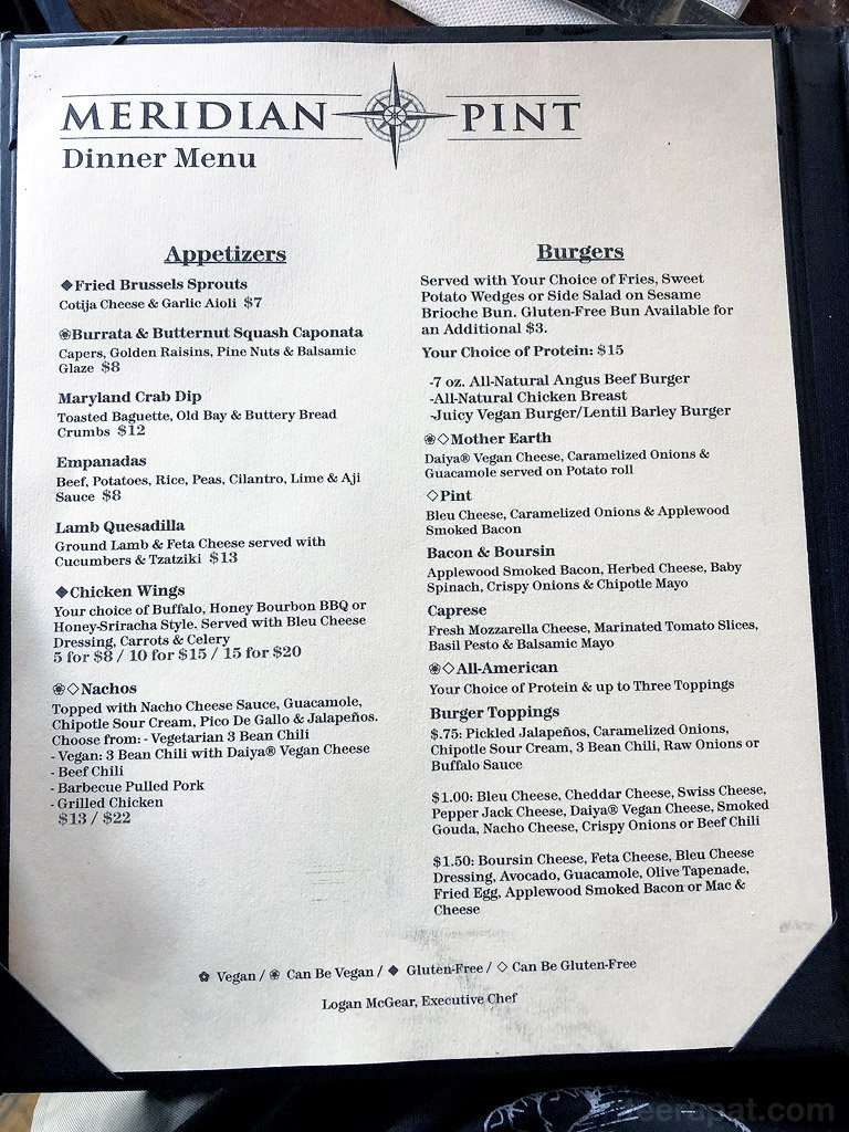 Meridian Pint คราฟท์เบียร์บาร์เมือง Arlington, Virginia – teerapat.com